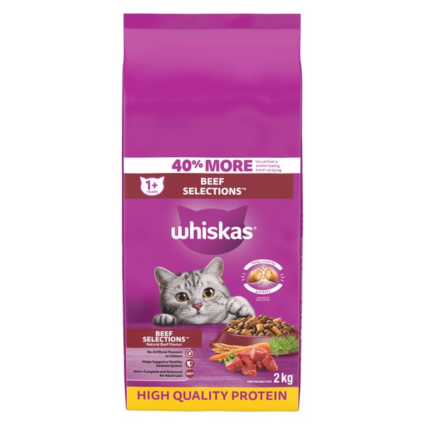 WHISKAS® BEEF SELECTIONS™ Natural Beef Flavour